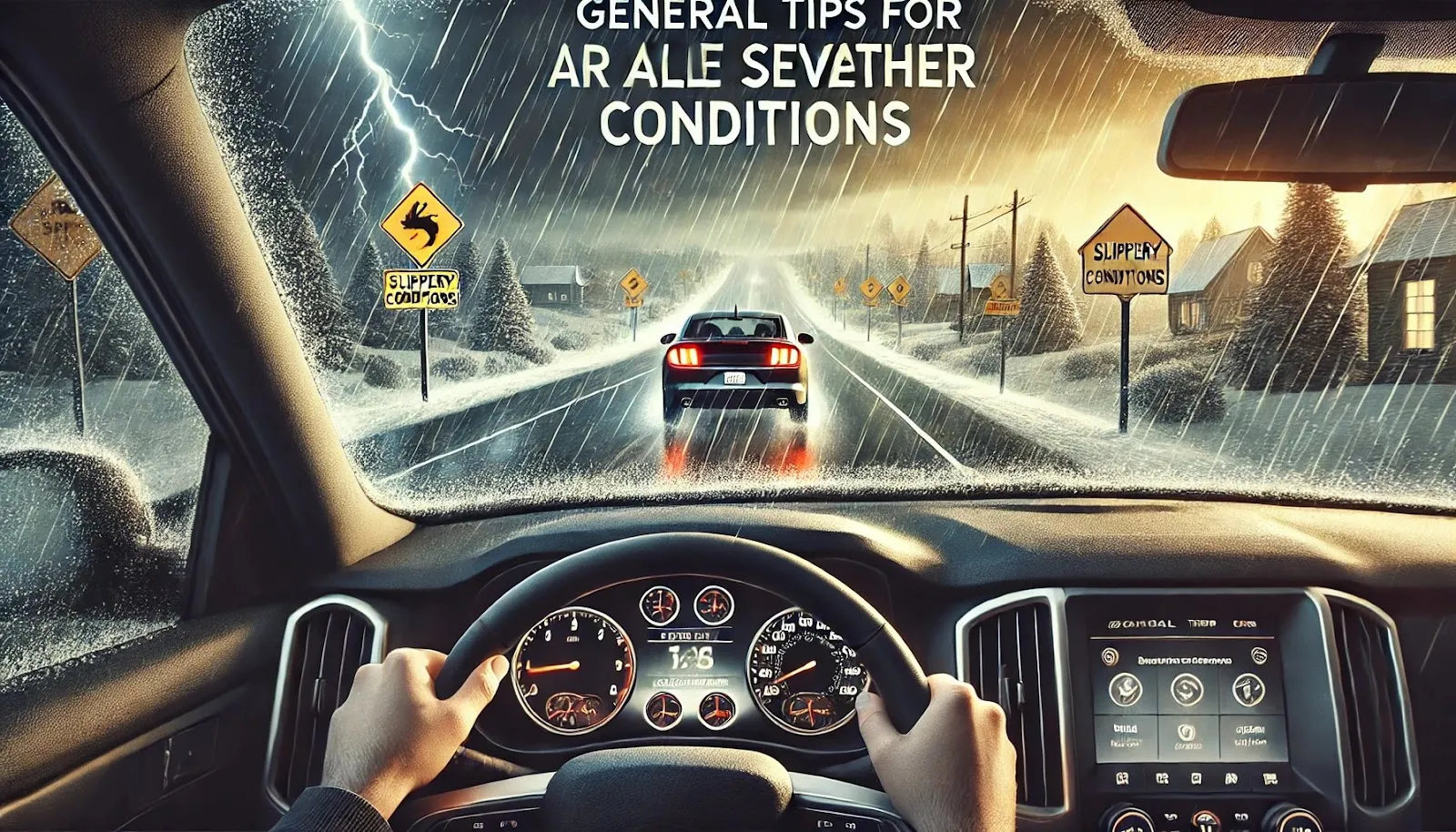 Safe Driving Tips When Caught In Severe Weather Conditions